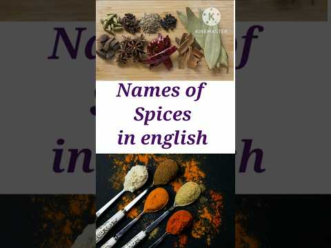names of spices in english | vocabulary words english learn | #shorts #english #vocabs #trending