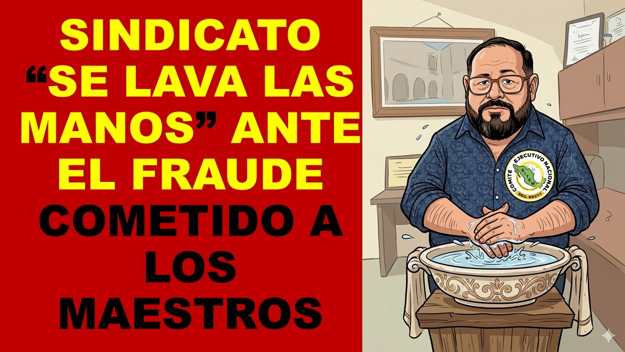 Soy Docente: SINDICATO “SE LAVA LAS MANOS” ANTE EL FRAUDE COMETIDO A LOS MAESTROS
