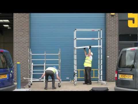 Telescoping Scaffold Tower and Podium
