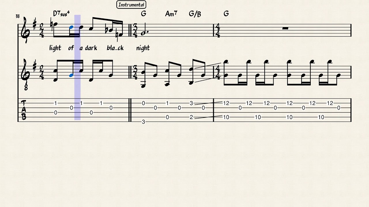 Blackbird - The Beatles | Sheet Music + Guitar TAB
