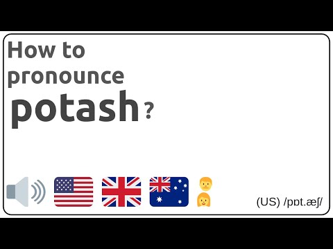 How to pronounce potash in english?