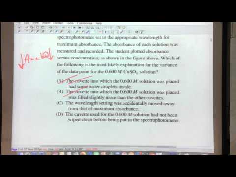AP Chemistry MC Review - Practice Test 3 (review session) ques 26-50