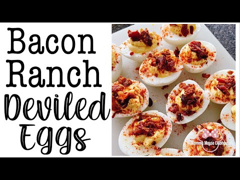 Bacon Ranch Deviled Eggs