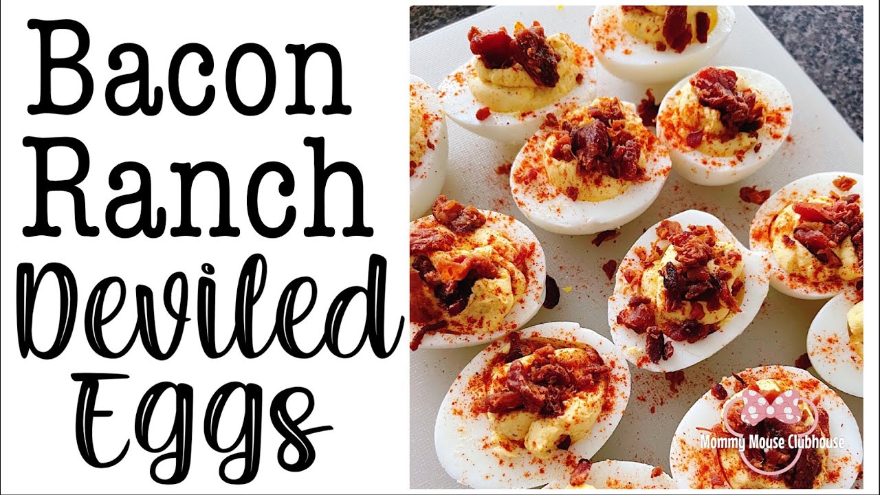 Bacon Ranch Deviled Eggs