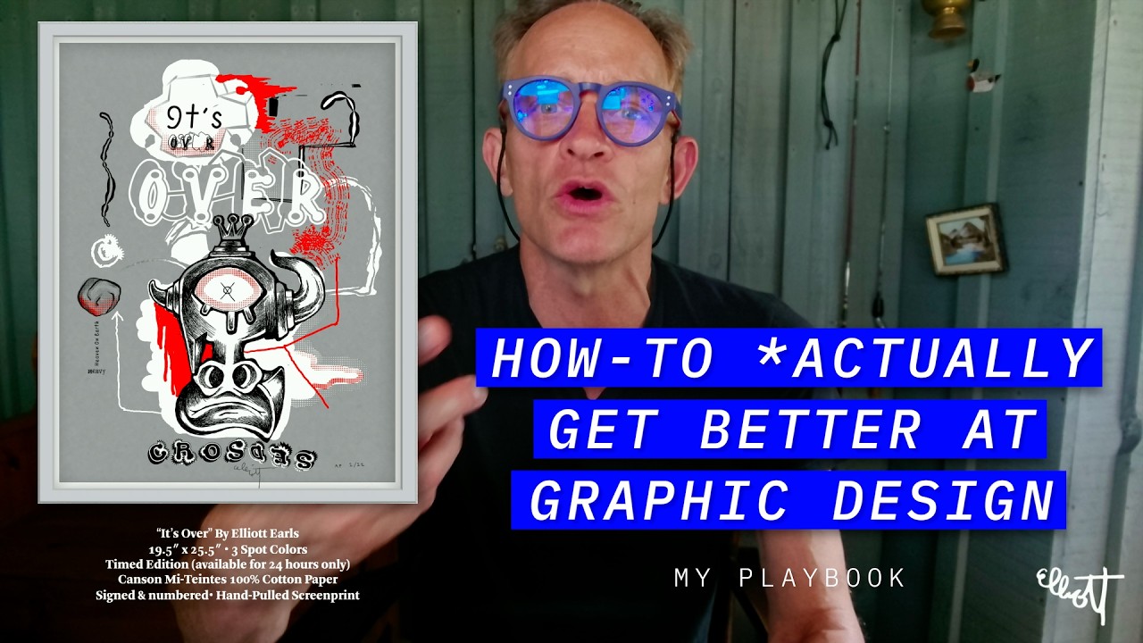 How to ACTUALLY Get Better at Graphic Design (My Playbook)
