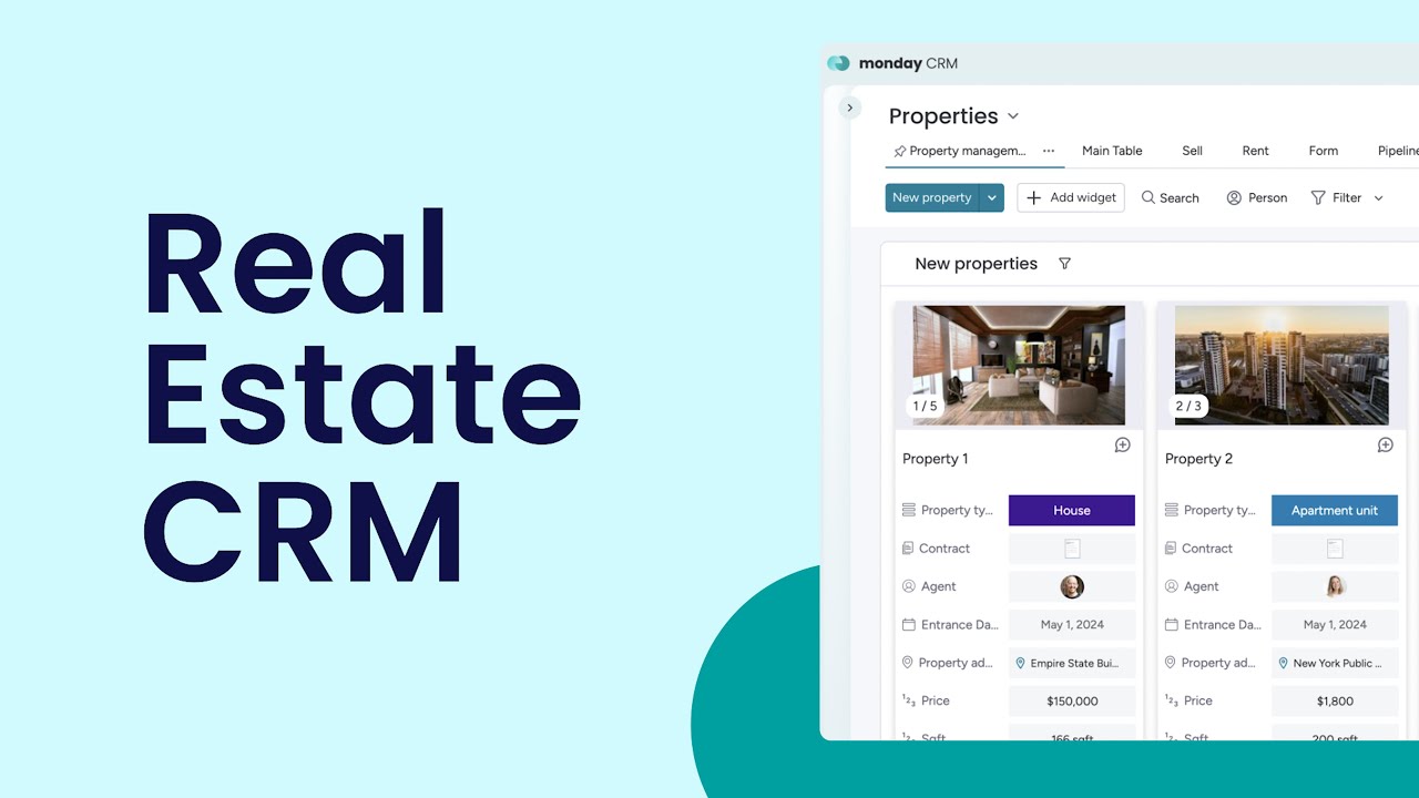 monday CRM for Real Estate | monday.com tutorials