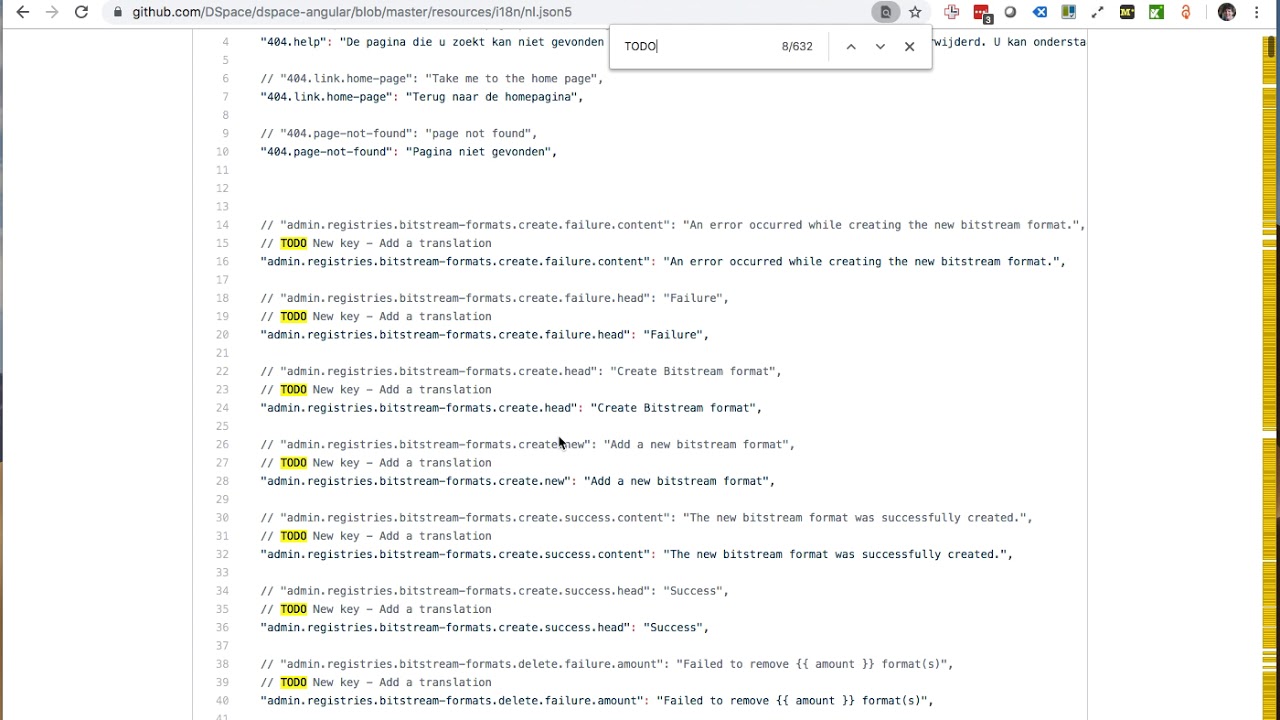 DSpace 7 Angular UI - Contributing using the Github web interface