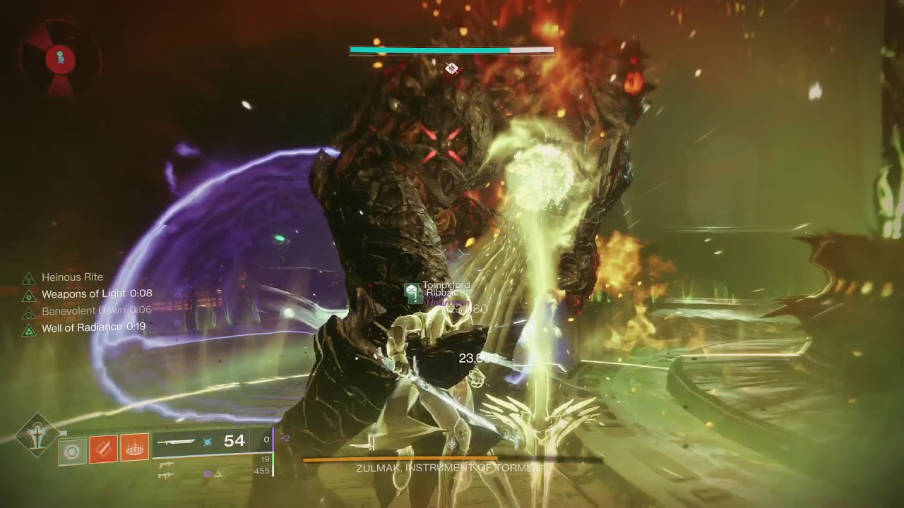 Hive, Bring a Sword! Zulmack 1 Phase With Sword Light Attack - Pit of Heresy, Season of Worthy.