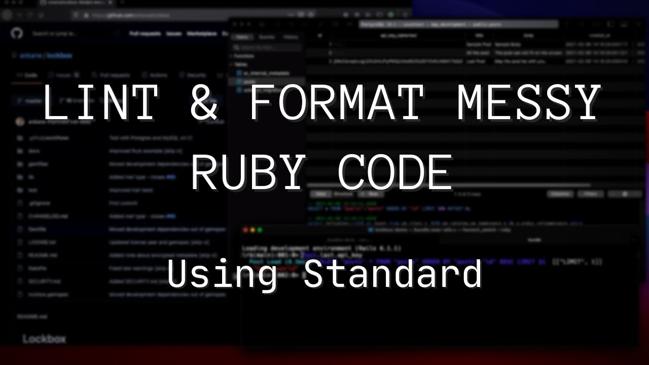 Lint & Format Messy Ruby Code Using Standard