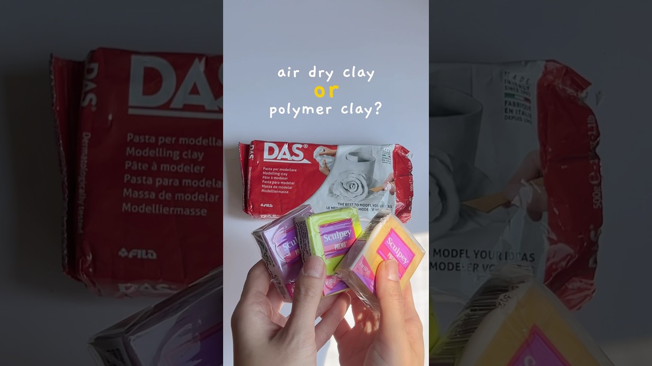 air dry clay or polymer clay? #sculpting