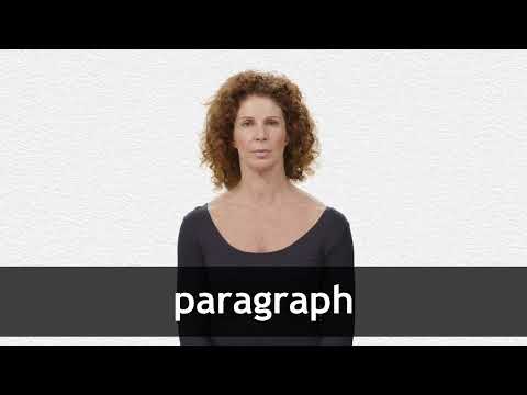 PARAGRAPH definition and meaning | Collins English Dictionary