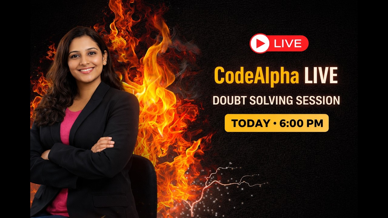CodeAlpha Internship | Live Doubt Solving | Tasks, Evaluation & Certificates