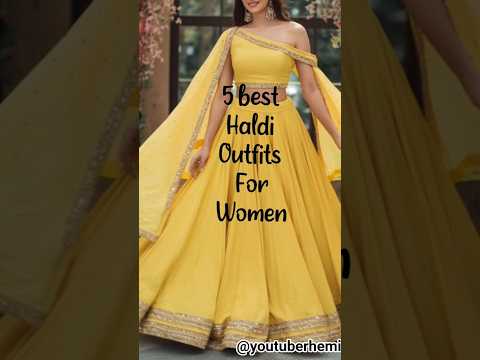 5 BEST HALDI OUTFITS FOR WOMEN 💛#ytshort #shorts