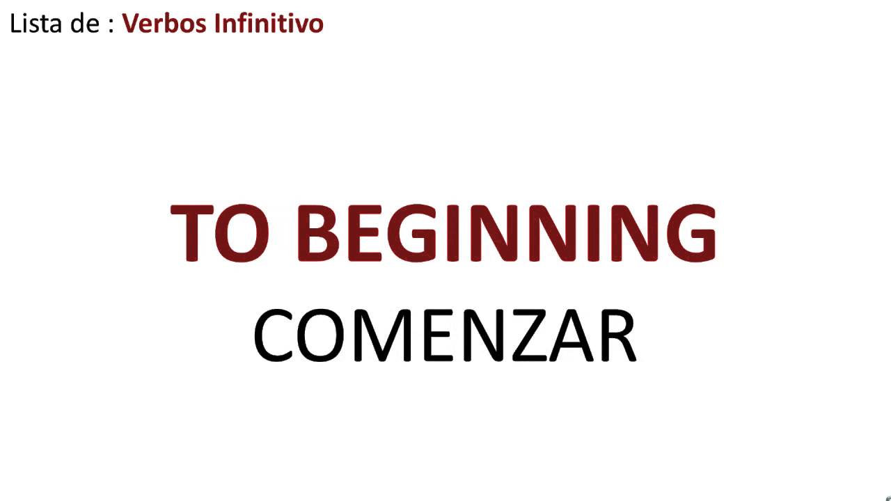 Lista de verbos en ingles con su traducción.