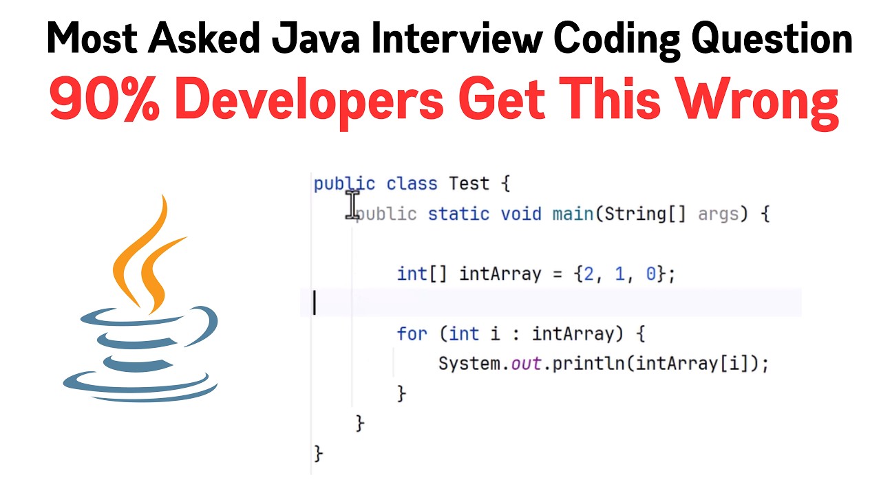 Most Asked Tricky Java Interview Coding Question | 90% Developers Get This Wrong