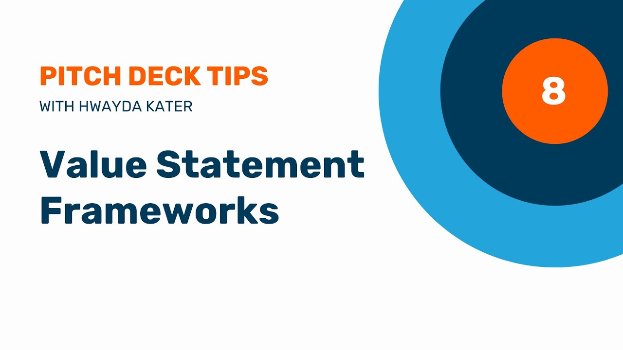 8. Best Value Statement Framework for Pitch Decks