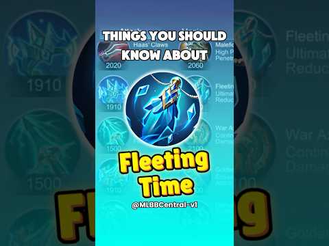 Things You Should Know About Fleeting Time | MLBB Item Guide