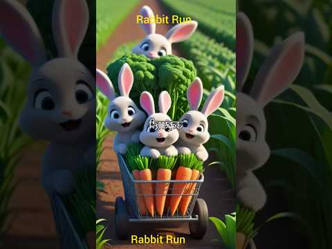 How to Rabbits working in Carrots agriculture field.#shorts#trendingshorts#entertainment#animation