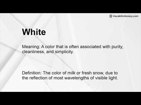 White Meaning
