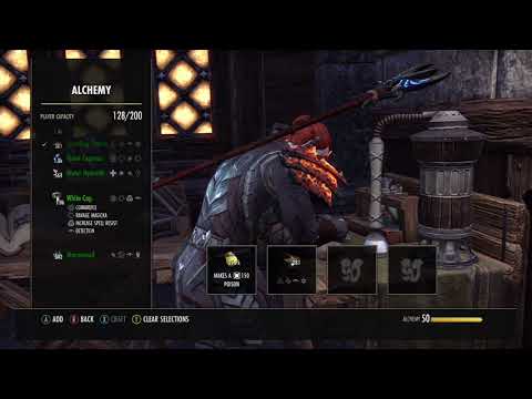 ESO Mastercraft Alchemy Writ Stealth Draining Poison IX Cowardice Increase Spell Resist Detection