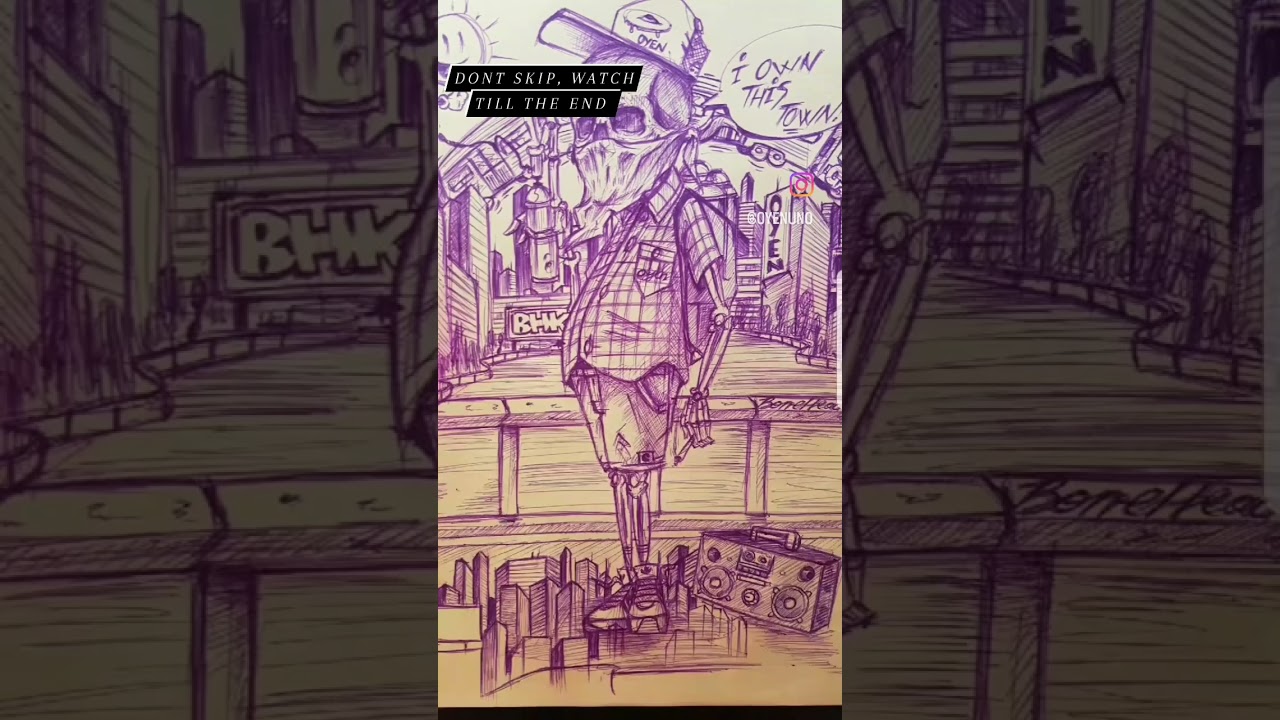 Graffiti style From 2018 to 2023 #drawing #art  #thanos #shorts #comics #cartoon #style