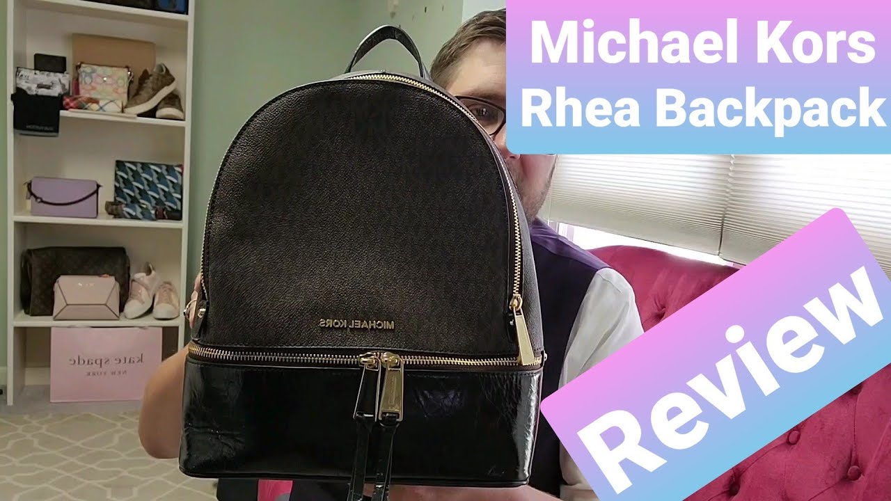 Michael Kors Rhea Medium Logo Backpack Review