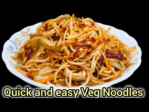 Noodles Recipe | Veg chaumin | Desi Chinese in 10 Minutes #noodles