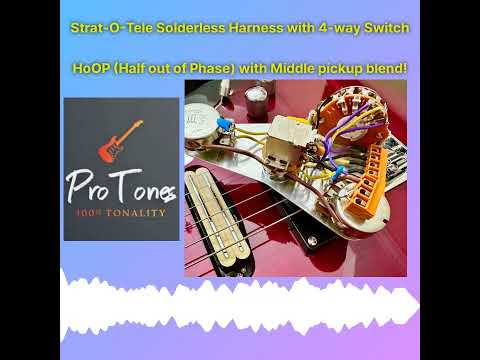 Strat-O-Tele Solderless Wiring Harness with 4-way Switch HoOP | Reverb