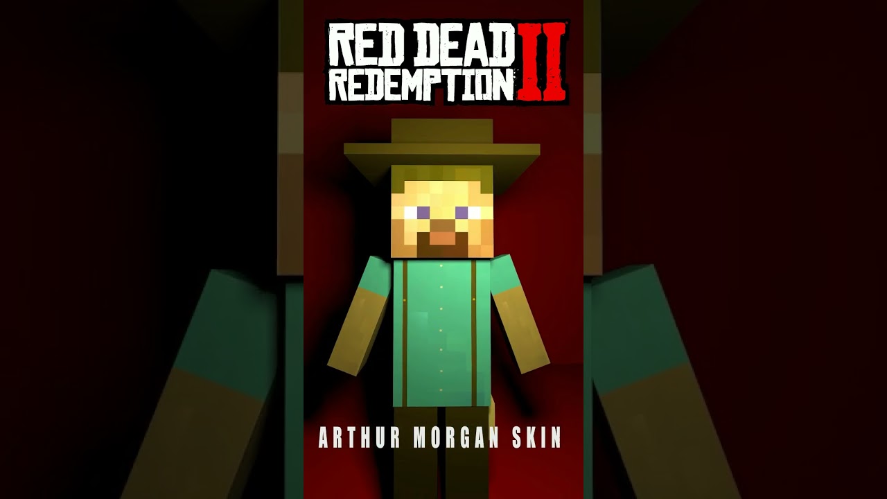 Arthur Morgan MINECRAFT SKIN - #minecraft #reddeadredemption #rdr2 #minecraftbuild  #minecraftmemes