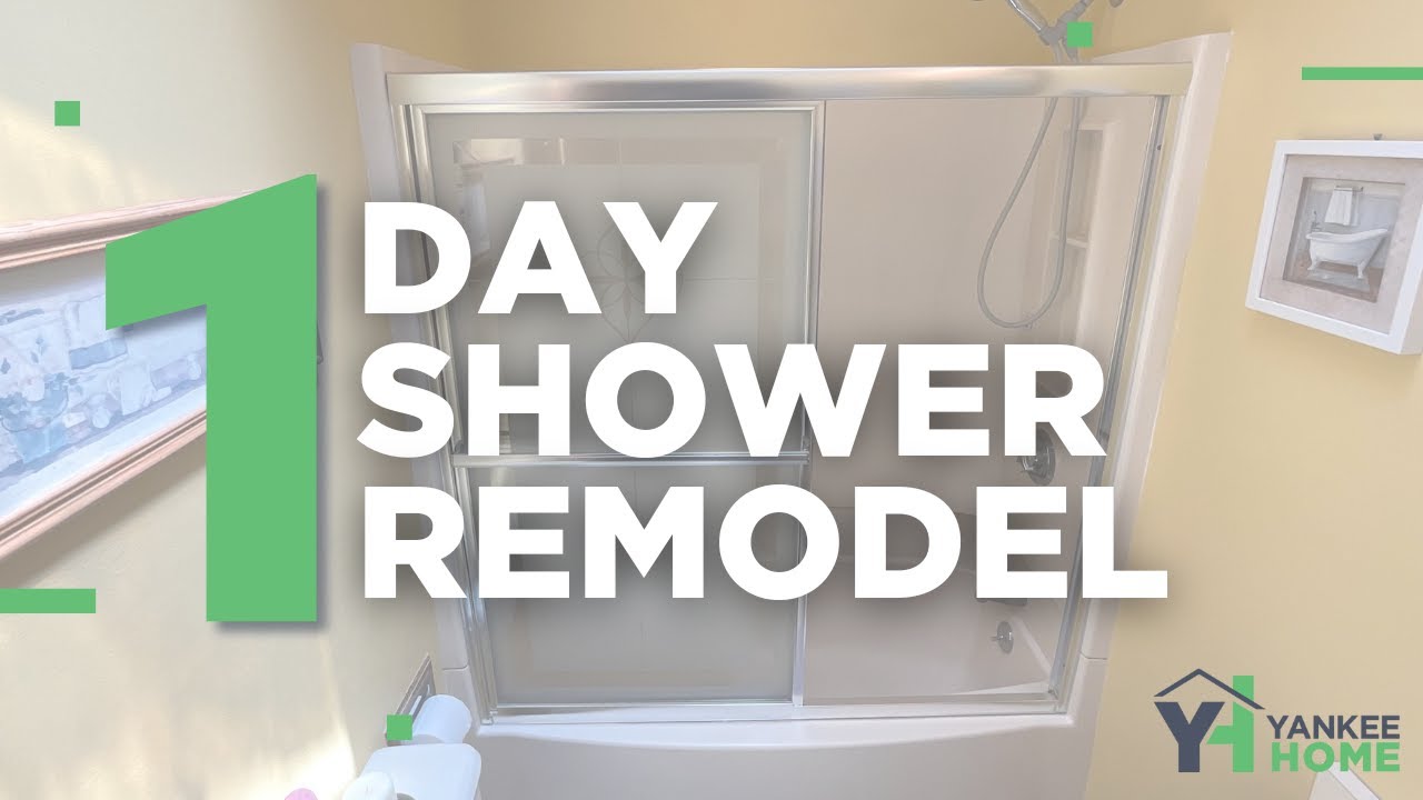 ONE DAY Bathroom Renovation Timelapse - Shower Remodel From YANKEE HOME
