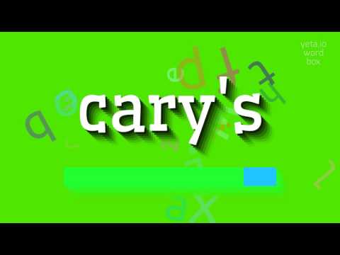 How to say "cary's"! (High Quality Voices)