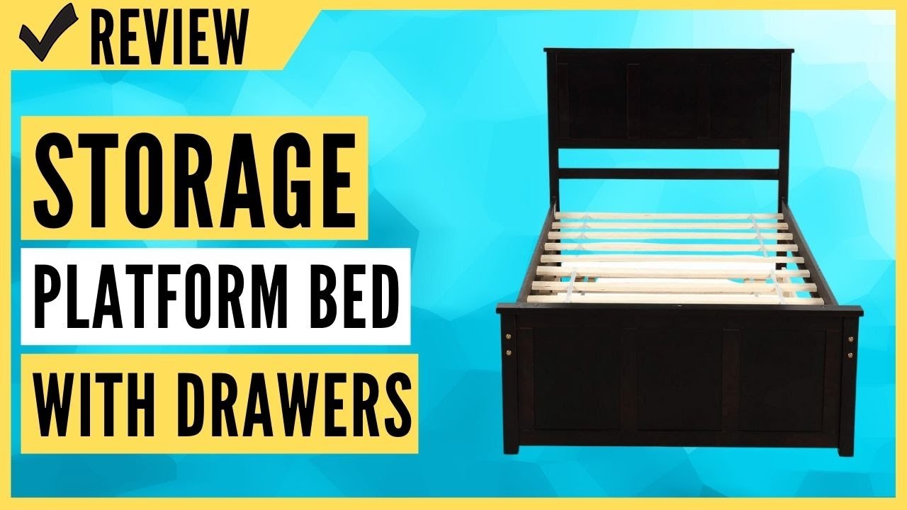 Storage Platform Bed with Drawers Review