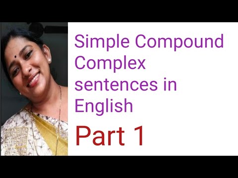 Simple Compound Complex in English Part 1