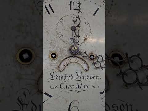 An Edward Hudson (New Jersey) Chippendale cherry tall-case clock, available @briggsauction