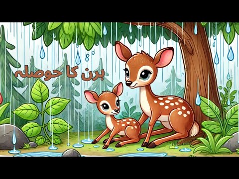 Deer courage story in Urdu | ہرن کا حوصلہ | New Urdu Story Cartoon | The Deer | Hindi/Urdu Stories