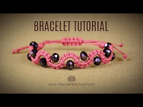 DIY Easy Wave Bracelet with Beads | Macrame School