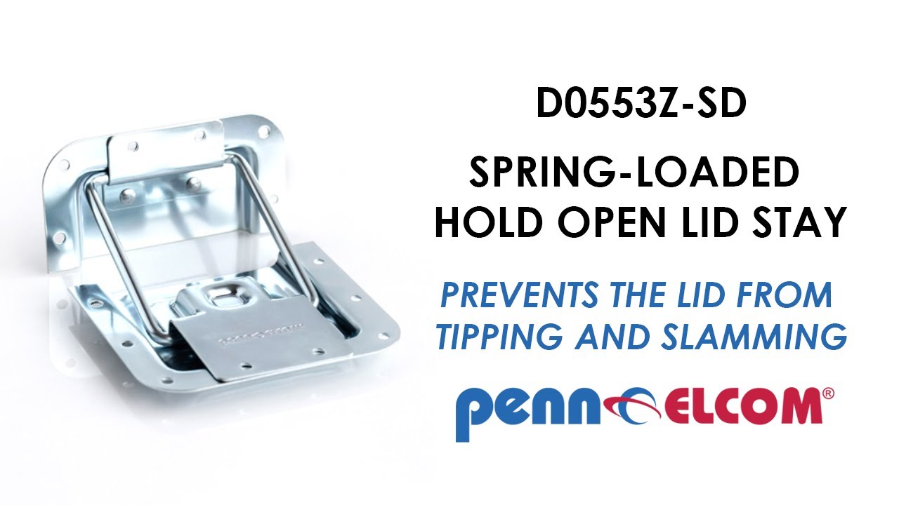 Penn Elcom D0553Z-SD | Spring-Loaded Hold Open Lid Stay