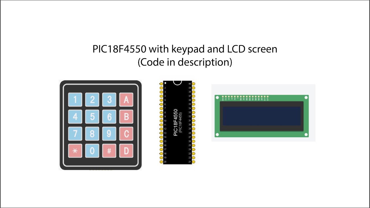 keypad with LCD testing using pic18f4550