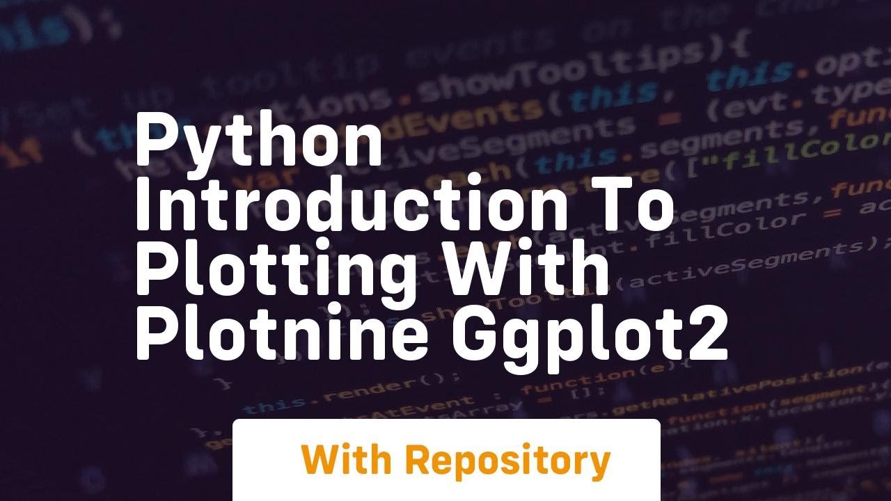 Python introduction to plotting with plotnine ggplot2