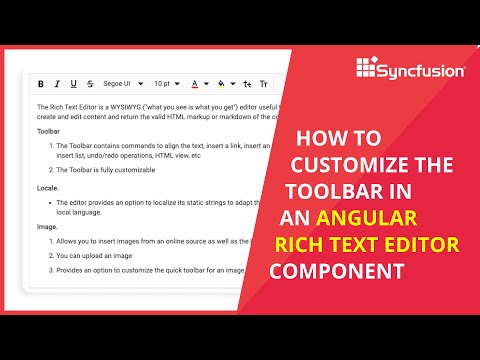Learn How to Customize the Toolbar in an Angular Rich Text Editor Component - Mind Luster