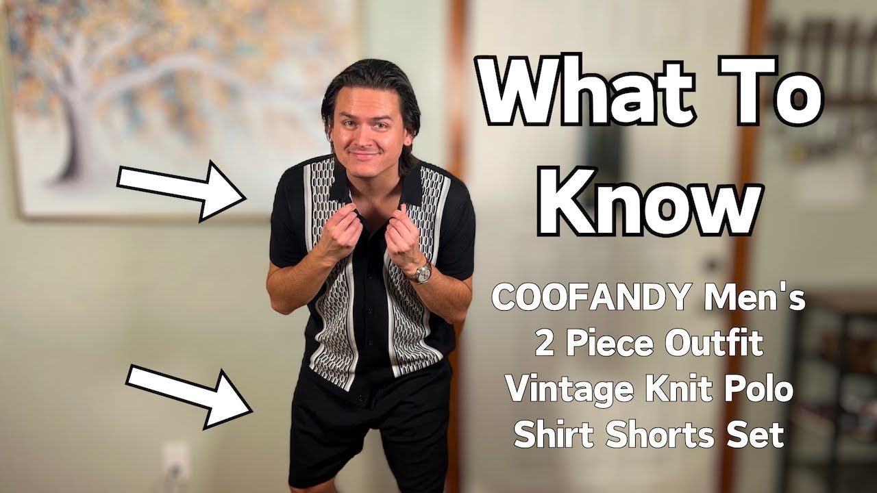 COOFANDY Men's Set Combines Comfort with Vintage Style