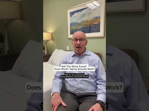Does mouth taping work for better sleep? #shorts #sleep
