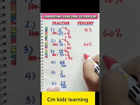 Math Review: How to Convert Fraction to Percent#math #mathviral #mathematics #mathreview #mathvideo#