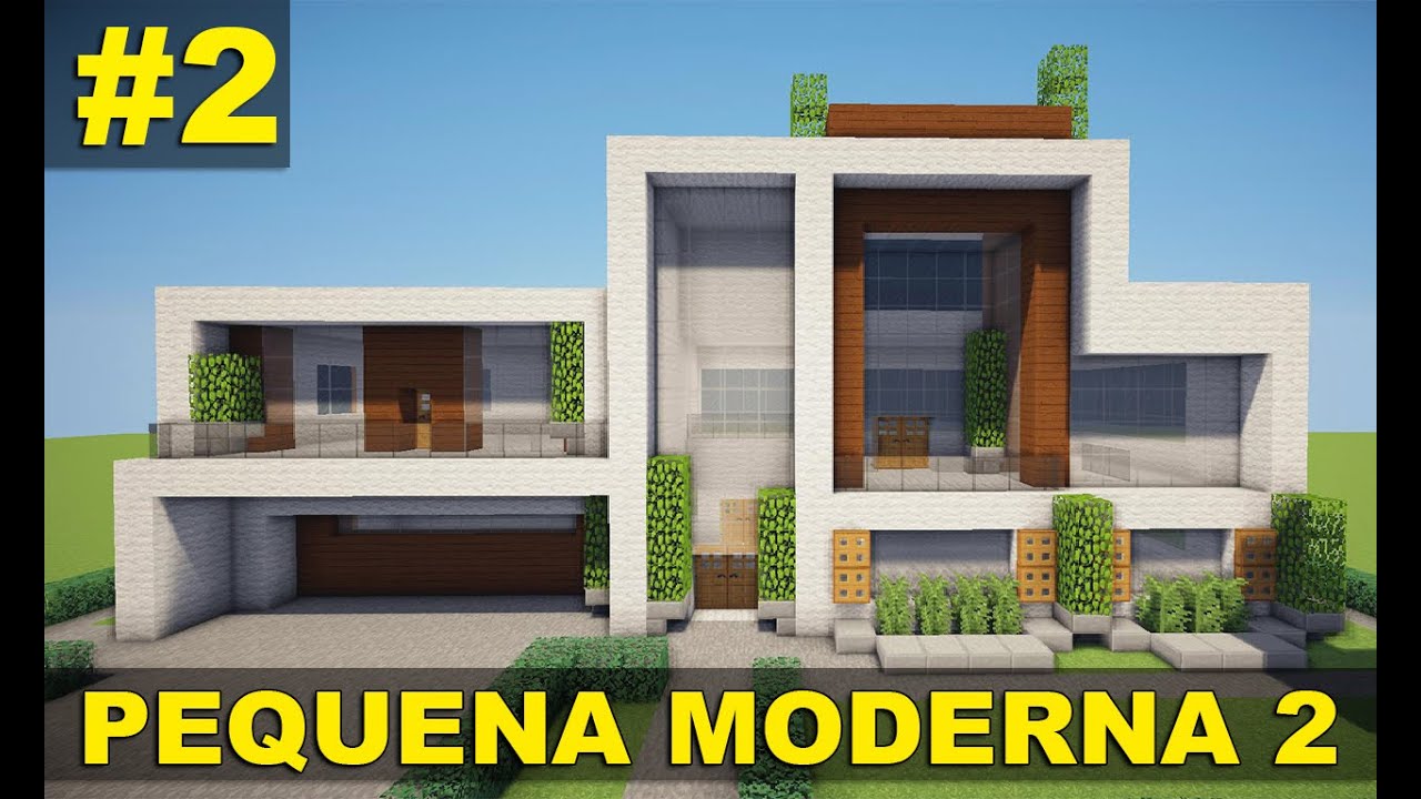 MINECRAFT TUTORIAL #2: PEQUENA CASA MODERNA - PARTE 2