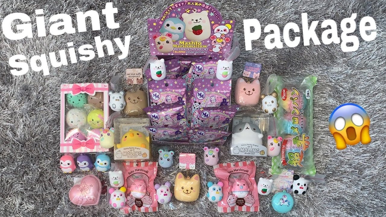 Giant Squishy Packages Haul! Jenna Lyn Squishies+More!