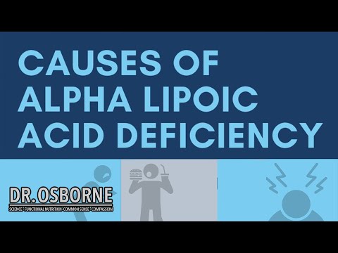 Causes of Alpha Lipoic Acid Deficiency