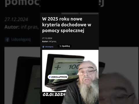 W 2025 roku nowe kryteria dochodowe w pomocy społecznej.