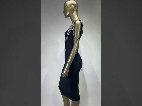 Women's Elegant Rhinestone Strap Long Formal Party Dress,2colors,XS-L,ZX_KE1173