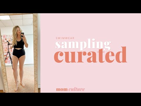 Swimsuit sampling of our curated move with motherhood