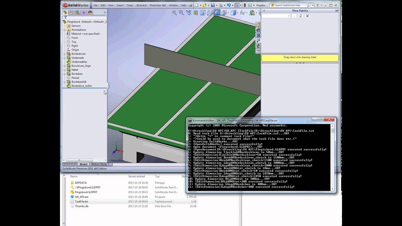 SolidWorks API made easy 4 (using task files)